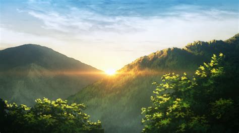 Wallpaper Kimetsu No Yaiba Anime Anime Screenshot Nature Sunrise