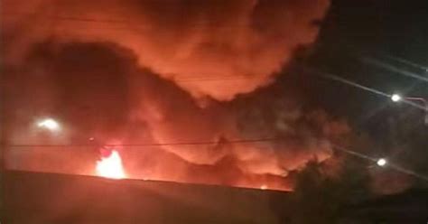 Exclusion Zone After Fiery Crash On Motorway