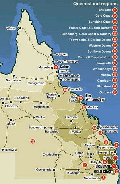 √ National Parks Qld Map