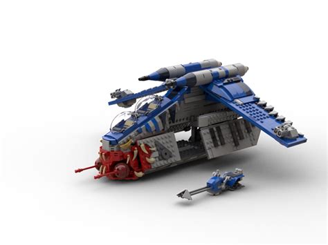 Lego Moc Muunilinst 10 Laat Gunship By Twitch03 Rebrickable Build With Lego