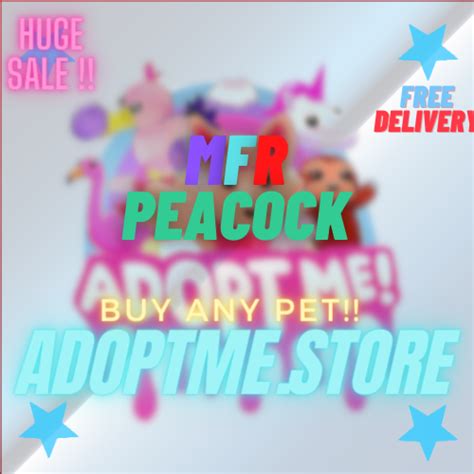 Roblox Adopt Me Mfr Peacock Mega Adopt Me Store Cheapest Shop