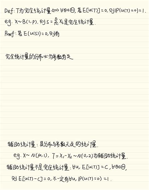 Chapter 数理统计笔记 Some Notes on Mathematics