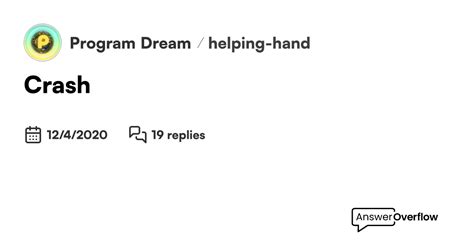 Crash Program Dream