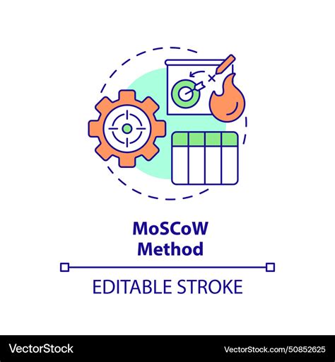 Moscow Method Multi Color Concept Icon Royalty Free Vector