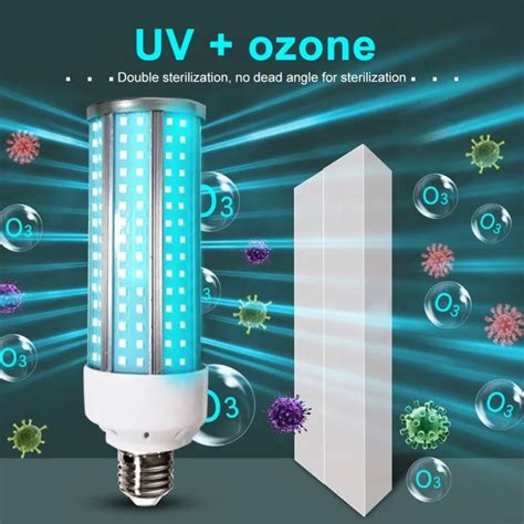2020 최신 60w Uv 살균 램프 E26 E27 Led Uvc 전구 원격 제어 타이머 오존 무료 자외선 램프 상품 Id