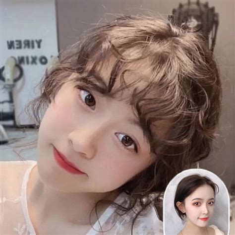 【akula Store】natural Forehead Ins Hair Fake Fringes Air Bangs Wig