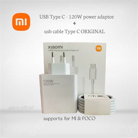 Jual CHARGER XIAOMI POCO 120 Watt CHARGING COMBO TYPE A FAST CHARGING SUPER FAST TRAVEL