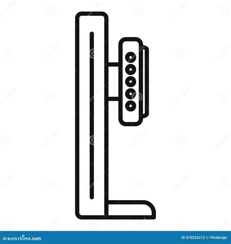 Clinic Stand Icon Outline Vector Xray Examination Stock Vector