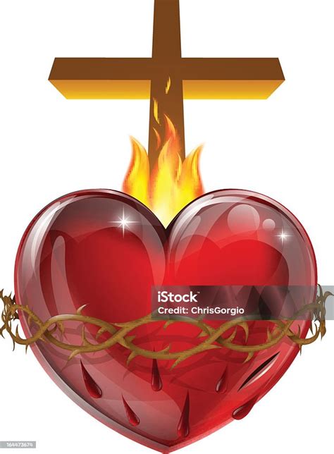 새크리드 Heart 하트 모양에 대한 스톡 벡터 아트 및 기타 이미지 하트 모양 예수 영성 Istock