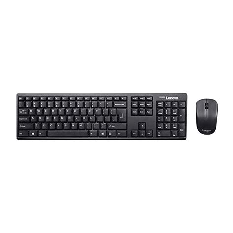 Buy Lenovo Wireless Keyboard Mouse Combo Keys DPI Spill Resistant Black