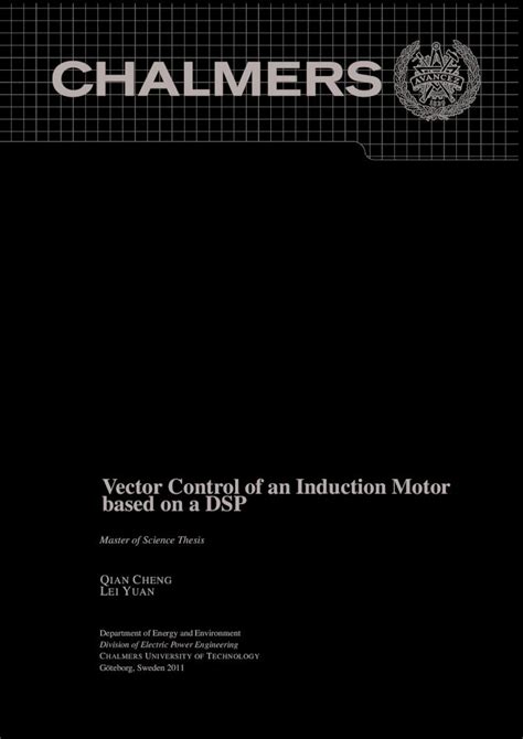 Pdf Vector Control Of An Induction Motor Based On A Dsp · Pdf