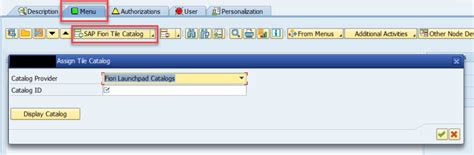 Pfcg Menu Sap Fiori Tile Catalog Location Sap Community