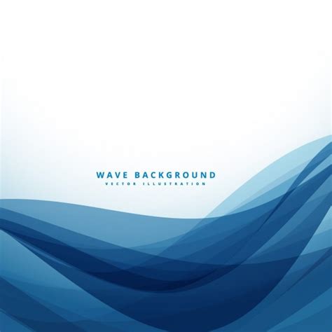 Abstracte Achtergrond Met Donker Blauwe Golven Gratis Vector