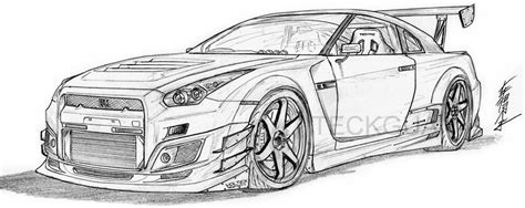How To Draw A Nissan Skyline Gtr R