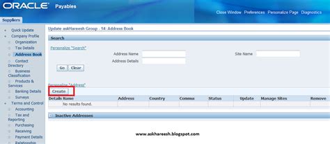 Supplier Creation In Oracle Apps R Askhareesh Blog Oracle Apps