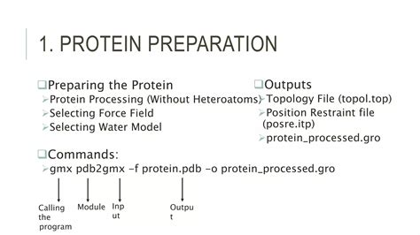 Gromacs Tutorial Introduction Procedure And Data Analysis Pptx
