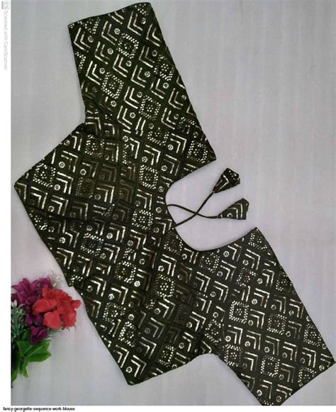FANCY GEORGETTE SEQUENCE WORK BLOUSE