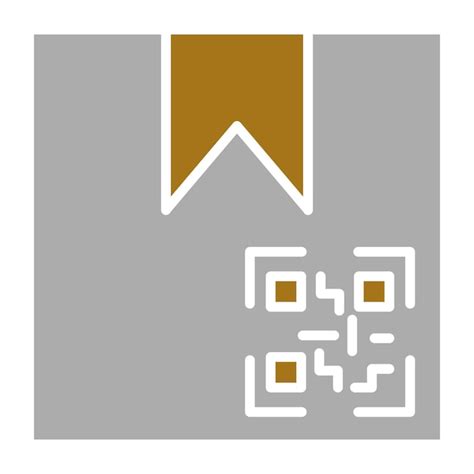 Premium Vector Package Qr Code Icon Style