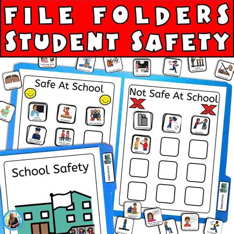 safe vs unsafe file folders activities special education life skills