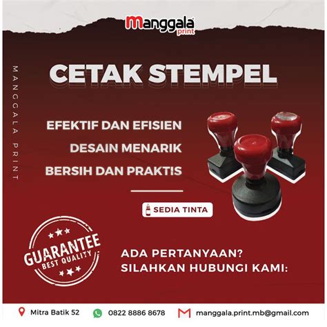Jual Stempel Digital Cap Otomatis Design Custom 1 Warna Shopee