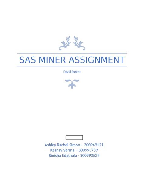 Sas Miner Assignment Pdf Regression Analysis Life Expectancy