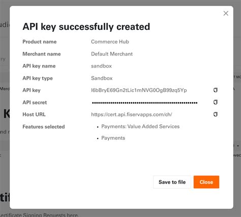 API Secret Key For IPG Payment Gateway NA Issue 367 Fiserv