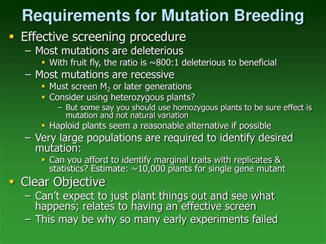 PPT Mutation Breeding PowerPoint Presentation Free Download ID