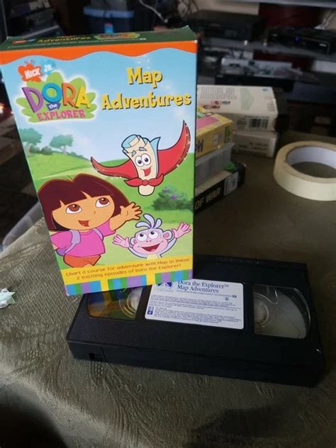 Nick Jr Dora Explorer Map Adventures Vhs Video Tape Nickelodeon 986