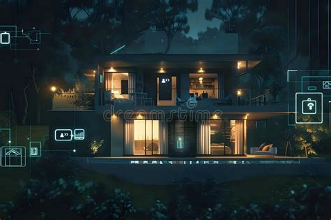 Smart Home Automation System Modern House Design Integrates Technology