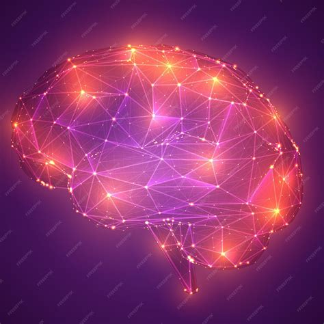 premium vector threedimensional vector cyber brain neural network