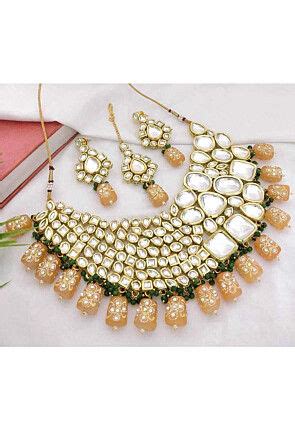 Kundan Choker Necklace Set JVD