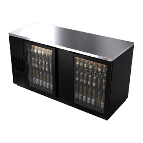 69 Refrigerated Back Bar Cooler W Glass Door Fbb 69g N Igloo Food