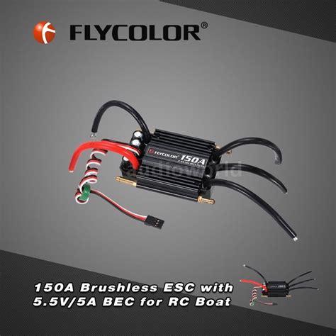 Rc Boat Esc Flycolour Esc 150a Fly Colour Combo With Program Card