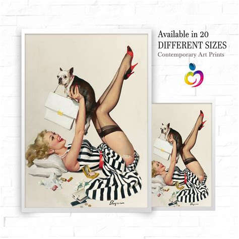 Vintage Gil Elvgren Print Art Print Vintage Decor Vintage Art Print