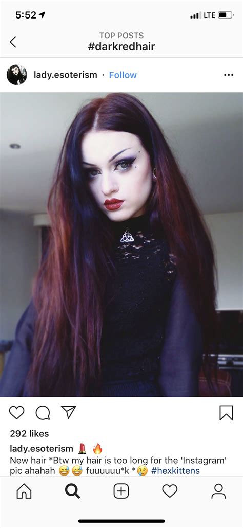 Pin On Edgy Hair Color October 2019 Edgy Hair Dark Red Hair Long Hair Styles