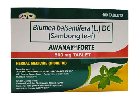 Sambong 500mg Tablet 100s Lazada Ph