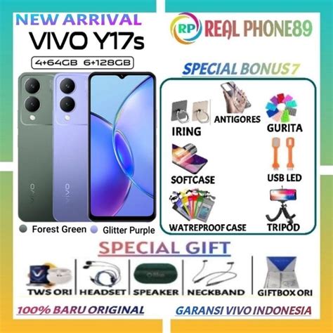 Jual VIVO Y17S RAM 6 128GB Y17s RAM 4 64GB Y17 S 4 128GB GARANSI RESMI VIVO INDONESIA