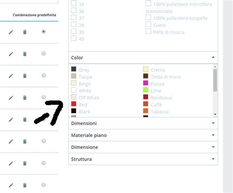 In The Combinazion Page Only Few Values Can Be Selected · Issue 11458