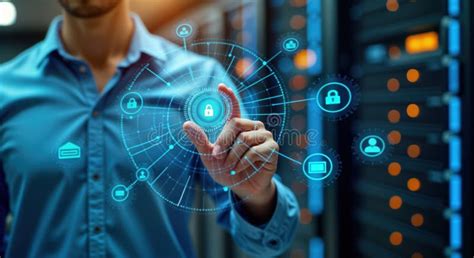 Businessman Interacts With Virtual Screen Showing Kyc Compliance Tech