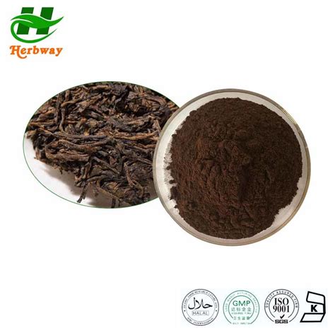 Herbway Kosher Halal Fssc Botanical Extract Instant Tea Powder Puer Tea