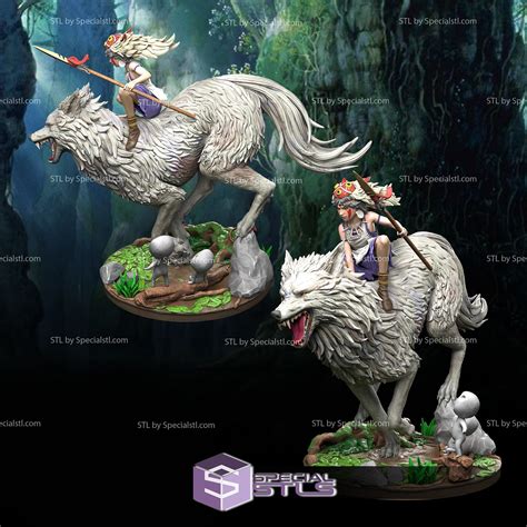 Princess Mononoke 3d Model V2 Specialstl