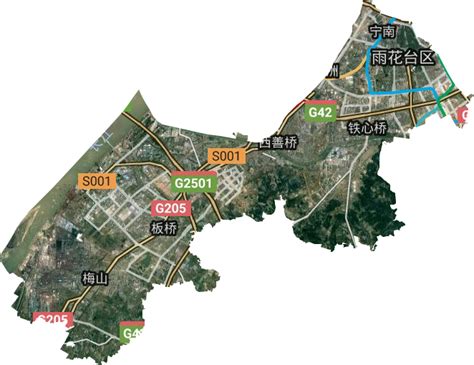 雨花台区高清卫星地图