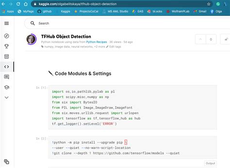 Tfhub Object Detection Machine Learning Detection Coding