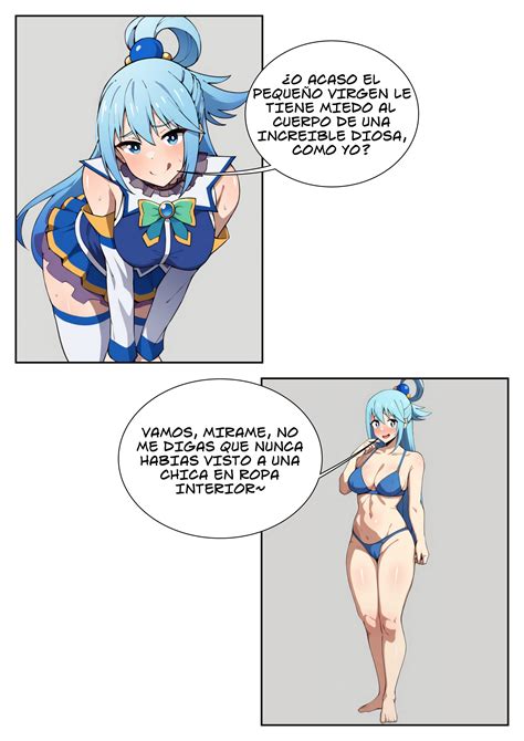 JCUP Studios MI PRIMERA VEZ FUE CON UNA DIOSA INUTIL Konosuba AI Generated