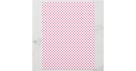 Pink Polka Dot Scrapbook Paper Design Zazzle