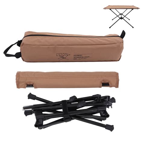 Lightweight Collapsible Camping Table Outdoor Portable Roll Up Folding