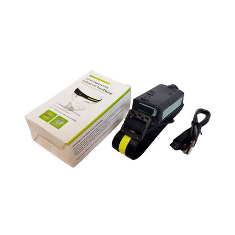 Linterna Frontal Cob Recargarble Con Sensor