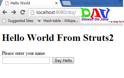 Struts 2 Actions Dinesh On Java