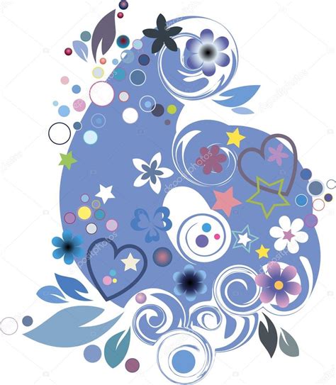 Number 6 Stock Vector By ©kubera 25020043