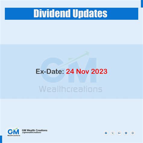 Dividend Updates Gm Wealth Creations Medium
